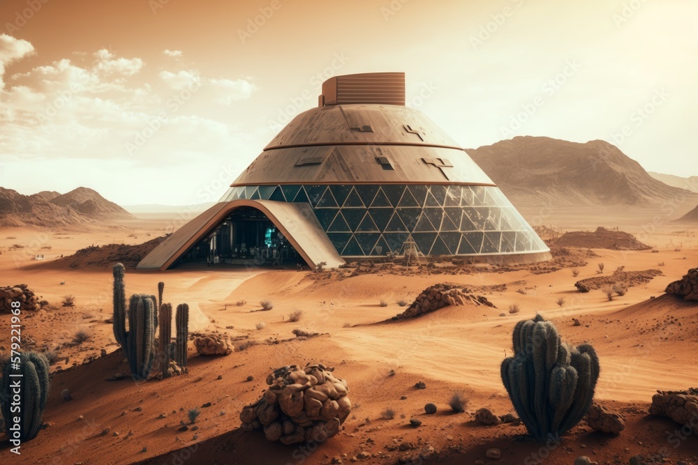 Explore the Majestic Mars Colony: Witness the Insane Detail of Pyramid ...