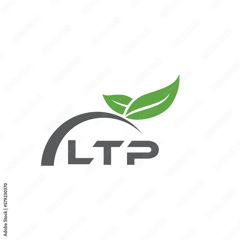 LTP letter nature logo design on white background. LTP creative ...