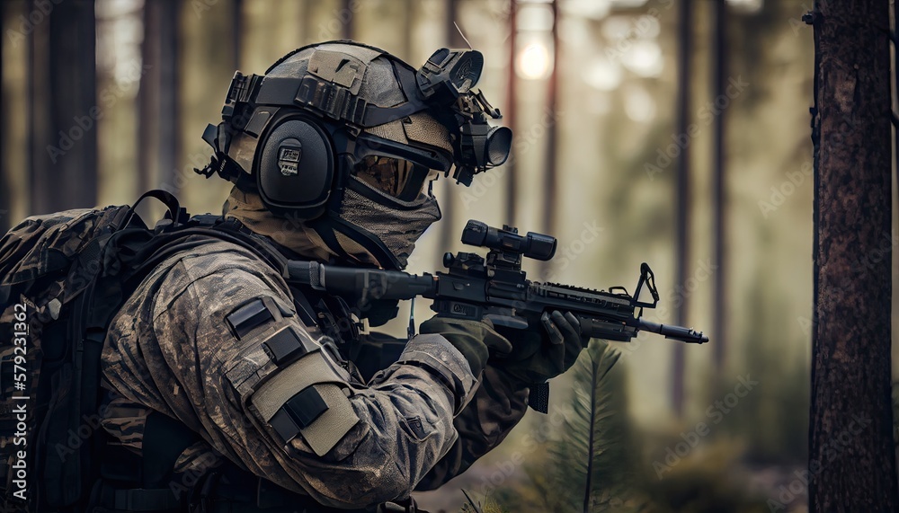 ภาพประกอบสต็อก Private security service contractors the elite special ...