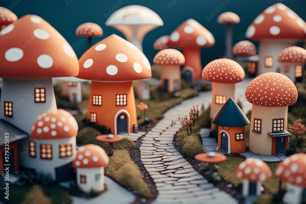 A Mythical Residential Haven: Mushroom Houses, Fairy Cottages ...