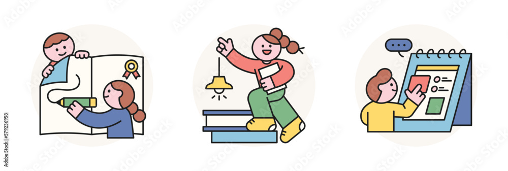 Student Taking Notes Clip Art