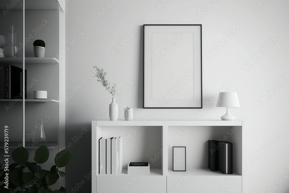 Stunning mockup frames clean and minimalist room scenes. whites and ...