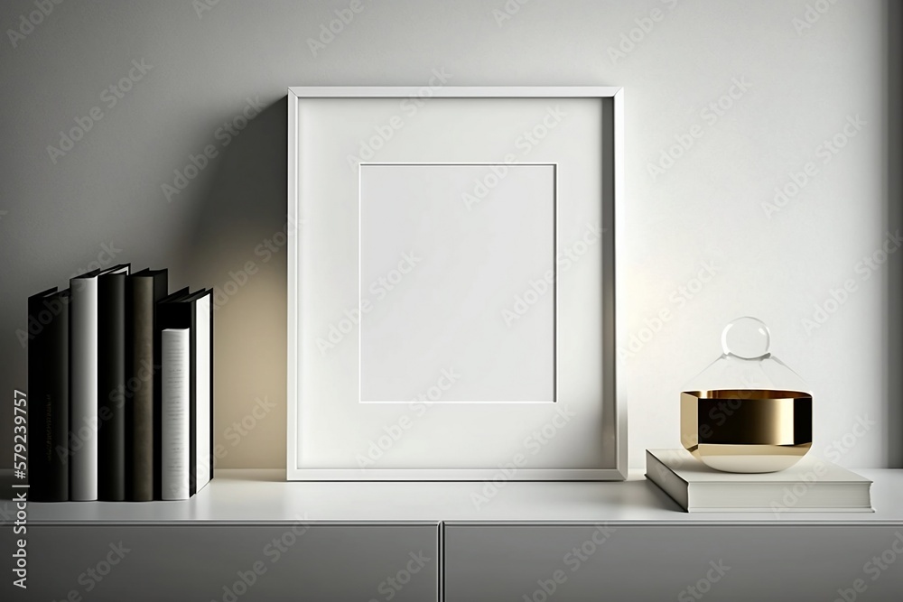 Stunning mockup frames clean and minimalist room scenes. whites and ...