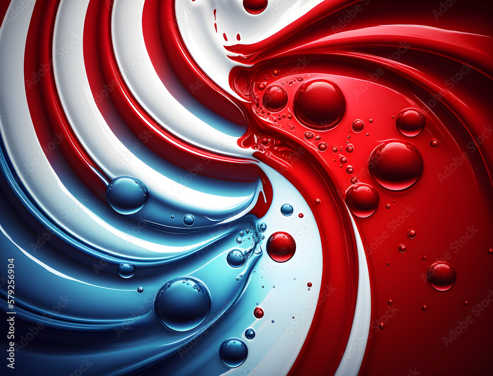 Abstract red white and blue patriotic background created with ...