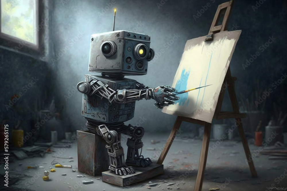 Automated Artistry: A Robot Creating a Painting using Generative AI ...