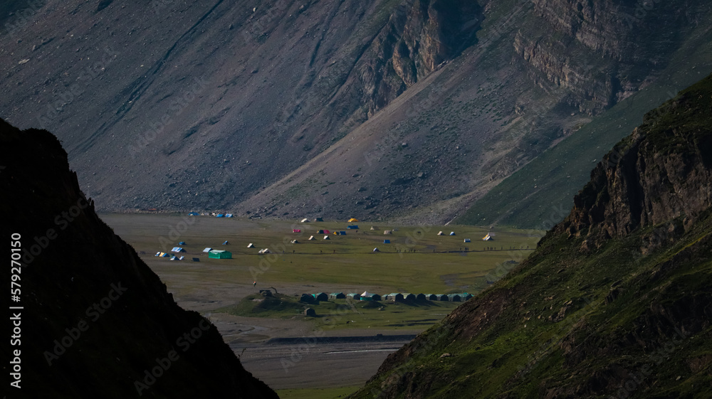 Fotka „AMARNATH, JAMMU and KASHMIR, INDIA, JULY 06, 2022: Holy Amarnath ...