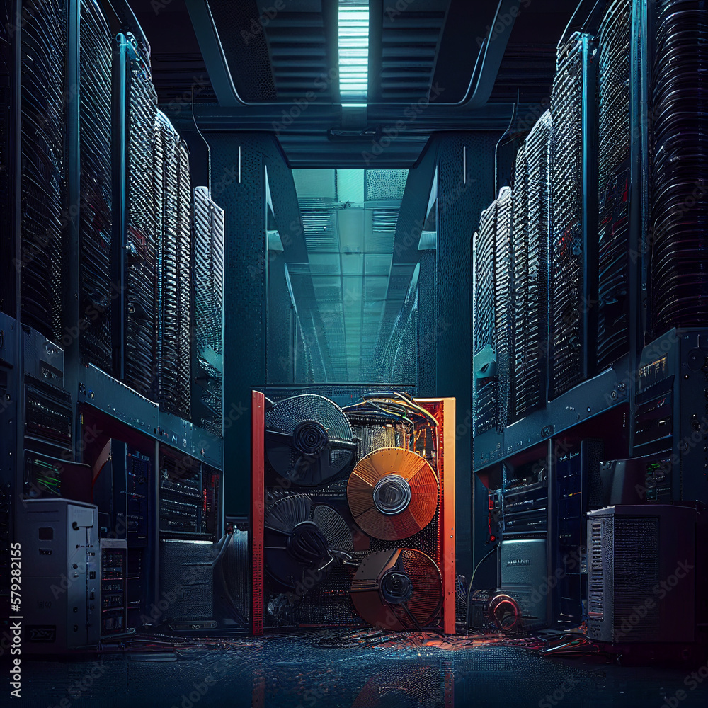 Generative Ai. Data Warehouse concept illustration v2 Stock ...