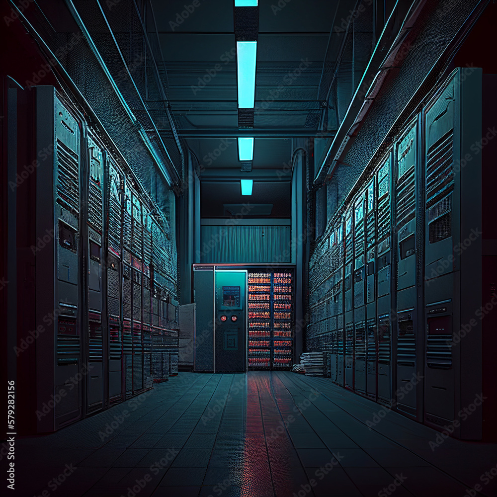 Generative Ai. Data Warehouse concept illustration v3 Stock ...