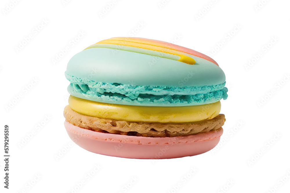 Macaron on isolated transparent background Stock-Illustration | Adobe Stock