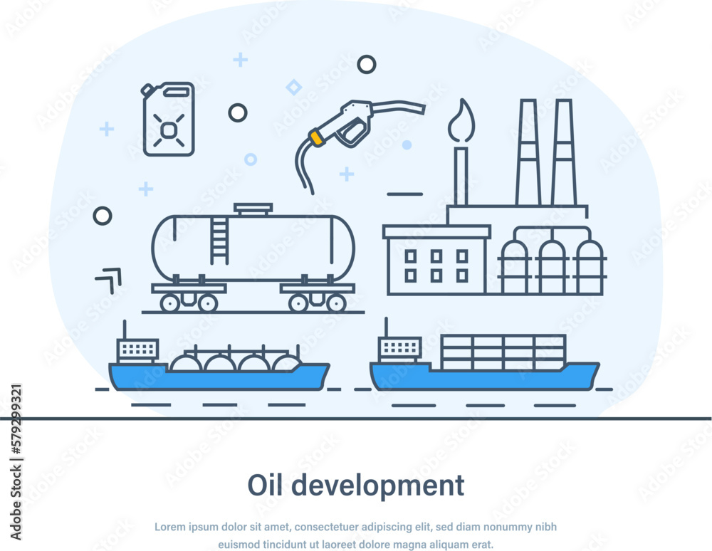 Oil development technological operations for oil, gas exploration and ...