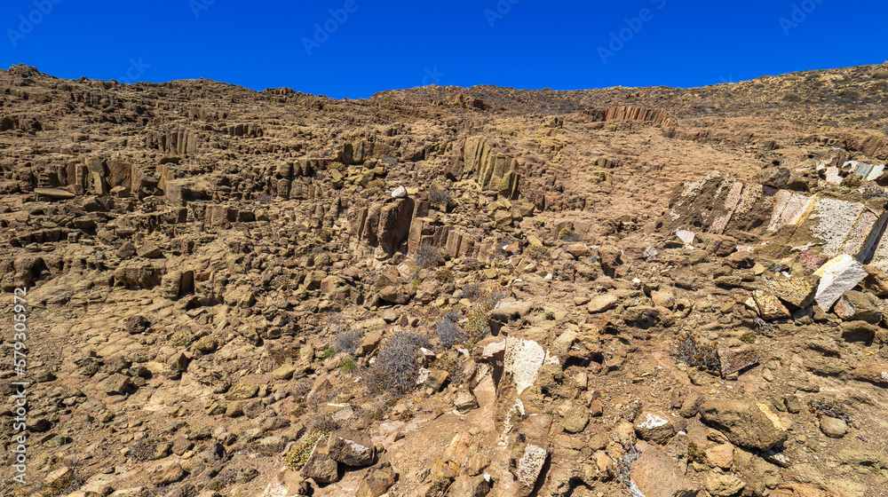 Fotografía Columnar Jointing Structures Of Punta Baja, Lava Flows ...