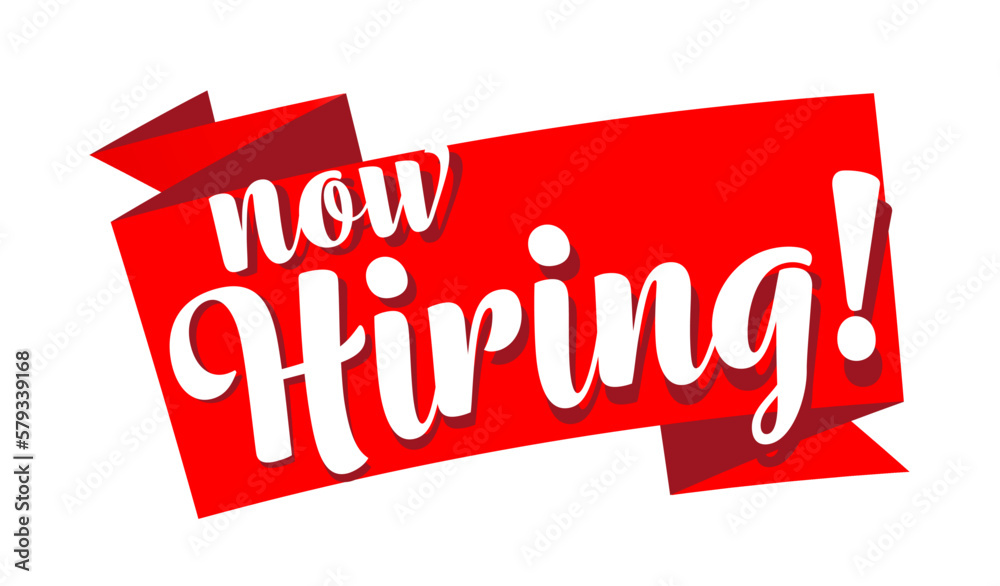 Now hiring Stock Vector | Adobe Stock