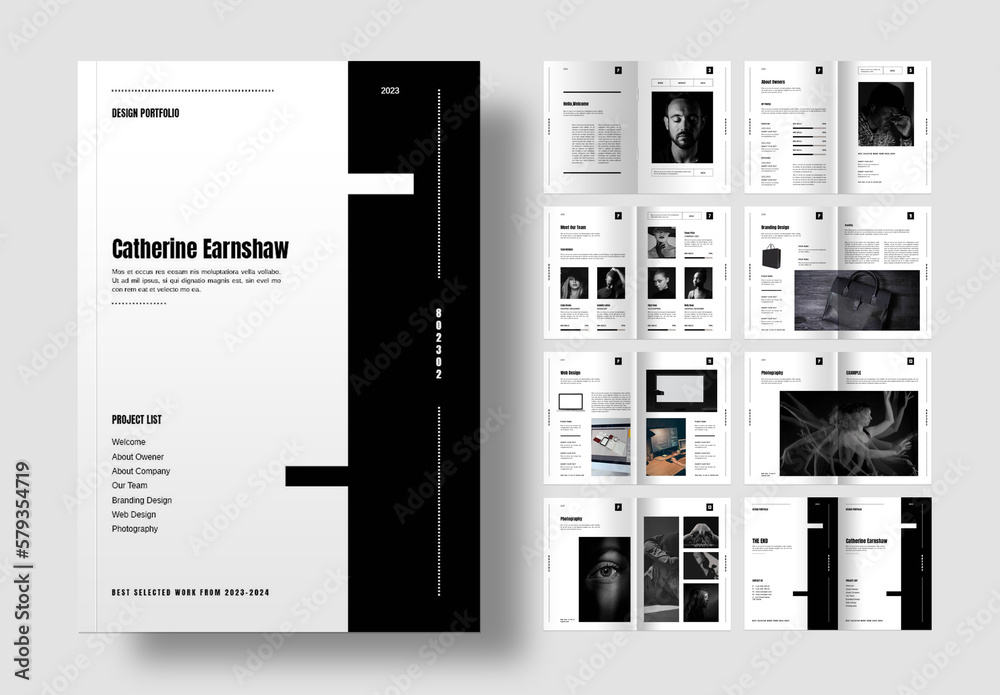 Design Portfolio Magazine Stock Template | Adobe Stock