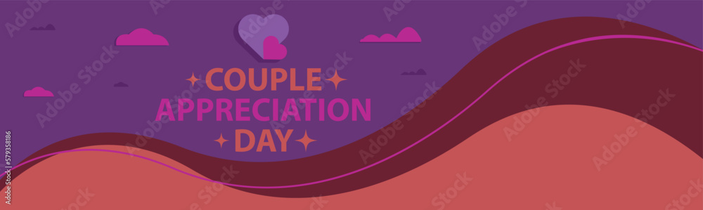 Couple Appreciation Day vector illustration design background banner ...
