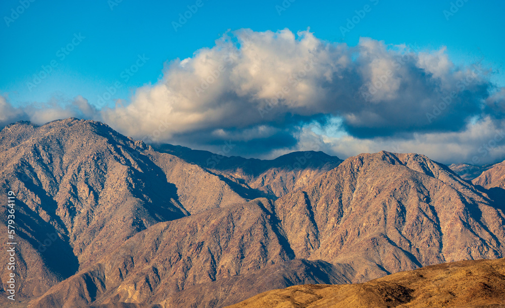 Arid Mountain Range, Anza-Borrego Desert State Park Stock Photo | Adobe ...