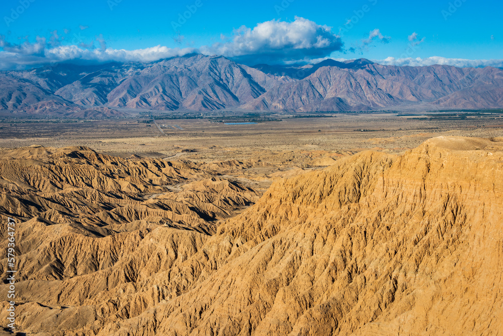 Arid Mountain Range, Anza-Borrego Desert State Park Stock Photo | Adobe ...