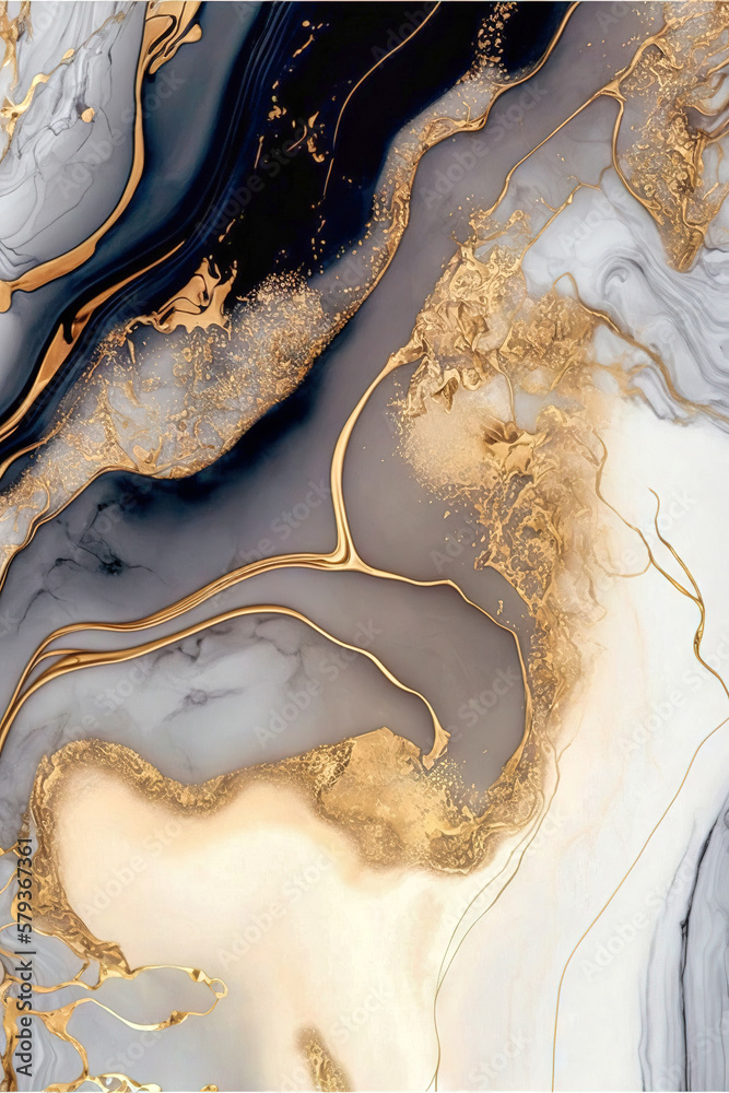 Marble, ink, paint, abstraction. Close-up image. Colorful abstract ...