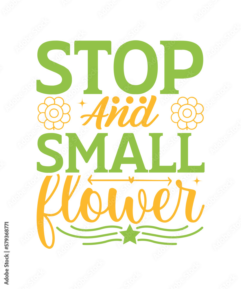 Stop and small flower SVG, Spring svg bundle, Easter svg, Welcome ...