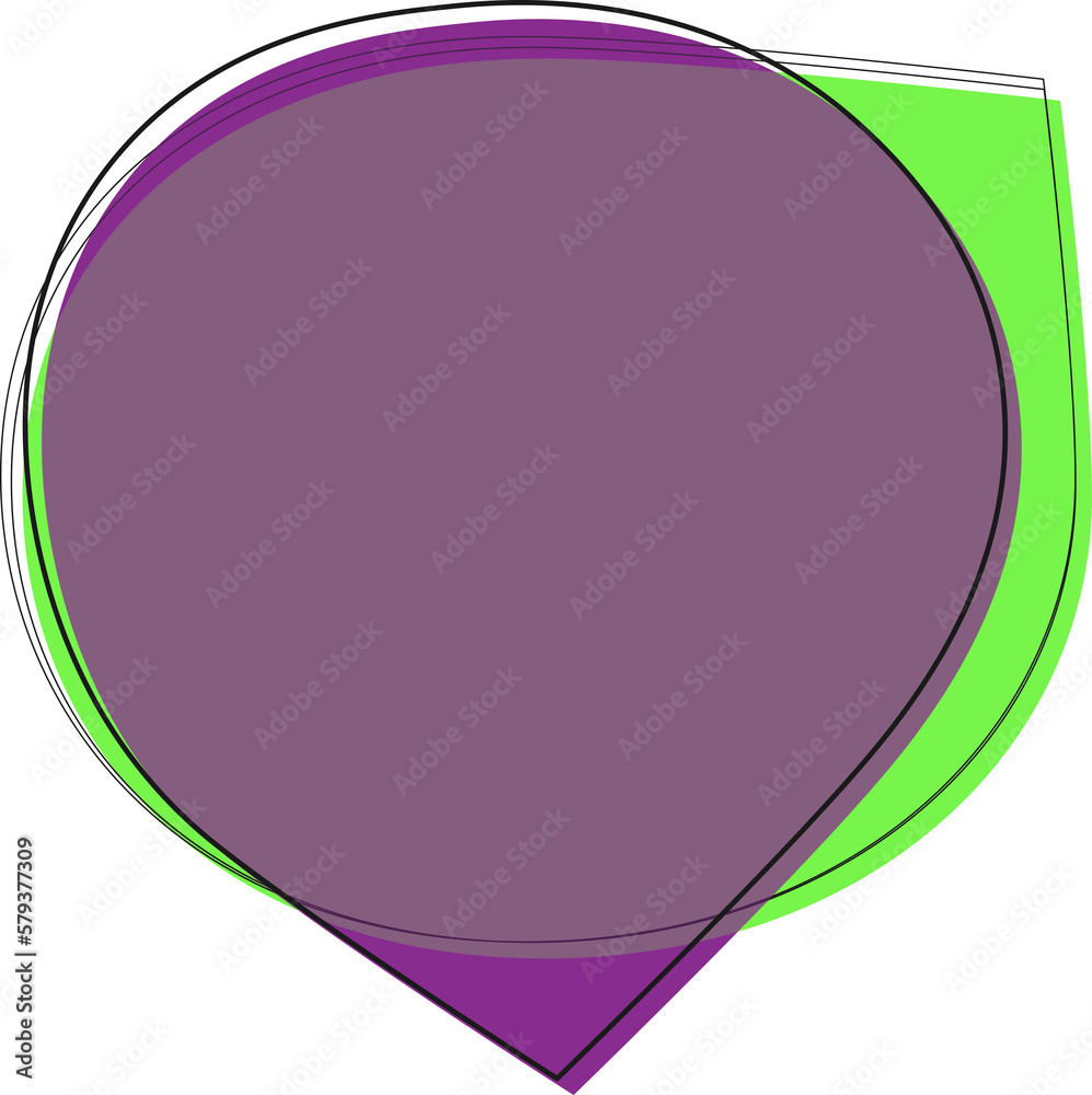 Bubble banner, isolated on transparent background, PNG illustration ...