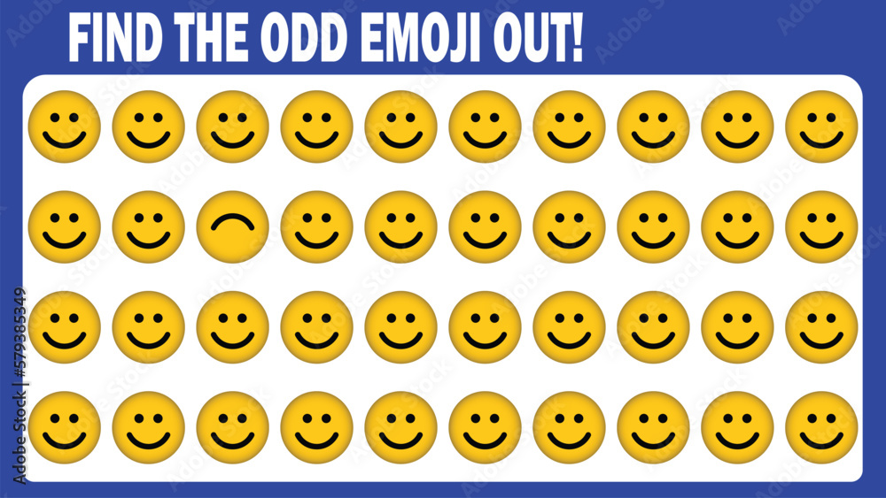 Vetor de Find the Odd One Out Pictures for the video Odd one out brain ...