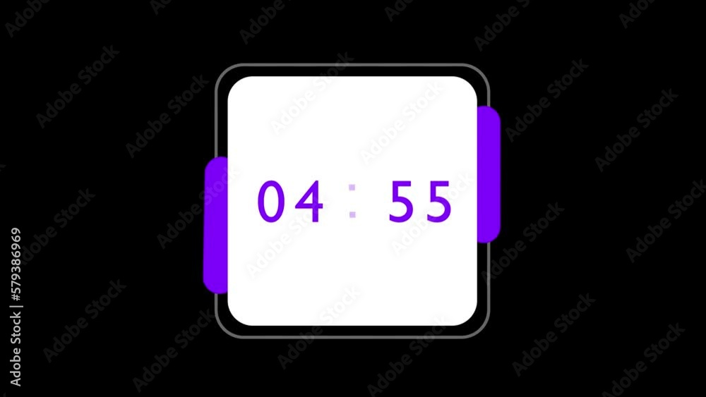 Special Clock 5 Minute countdown animation Timer Countdown. Countdown 5 ...