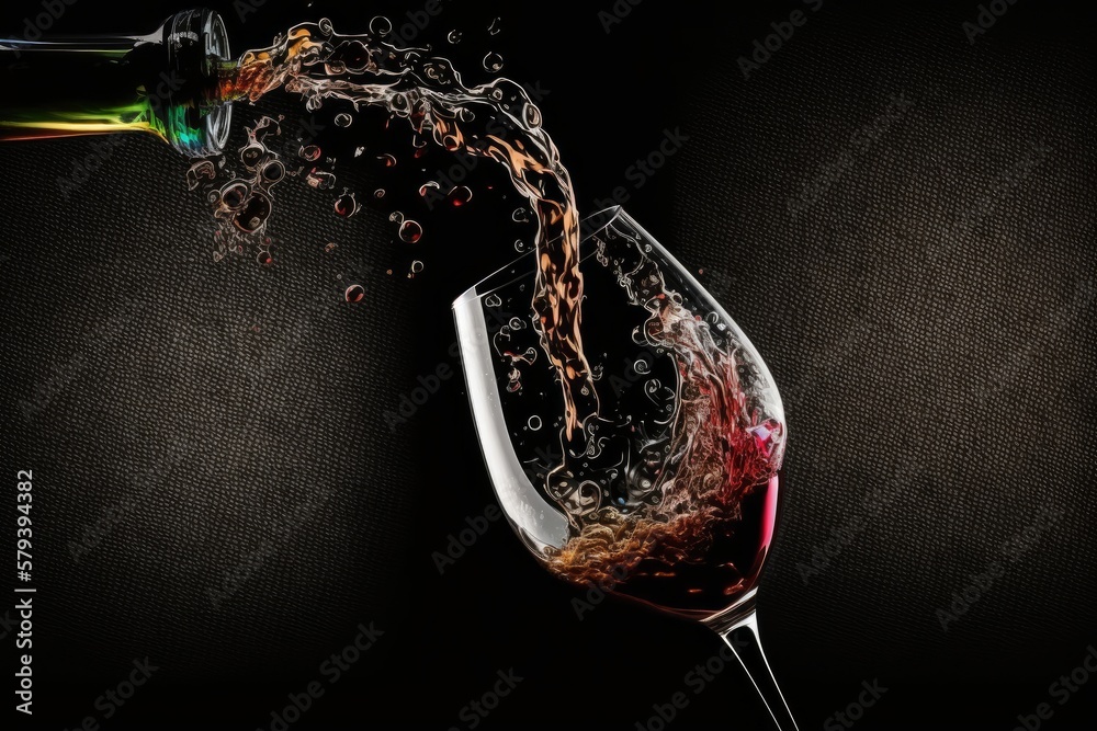 Indulge in the Art of Pouring Wine on Black: A Sensory Experience to ...