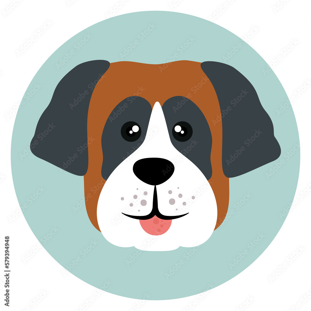 PNG image dog icon in a circle with transparent background Stock ...