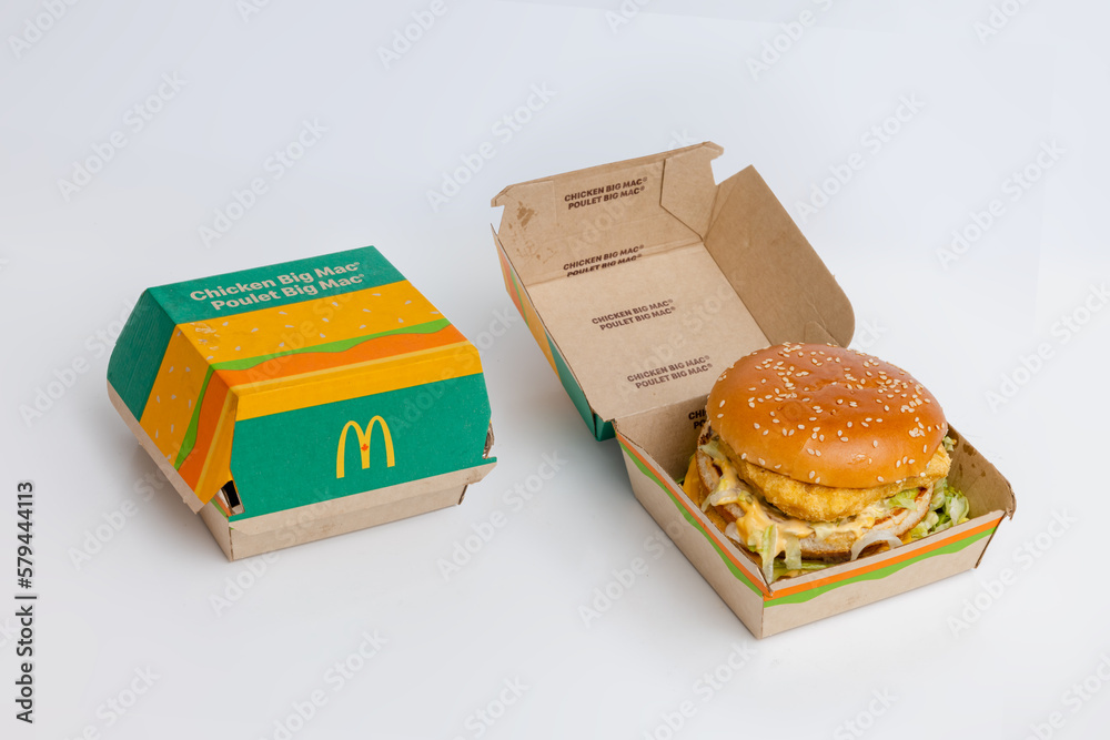 Calgary, Alberta, Canada. Mar 9, 2023. A couple of Chicken Big Mac ...