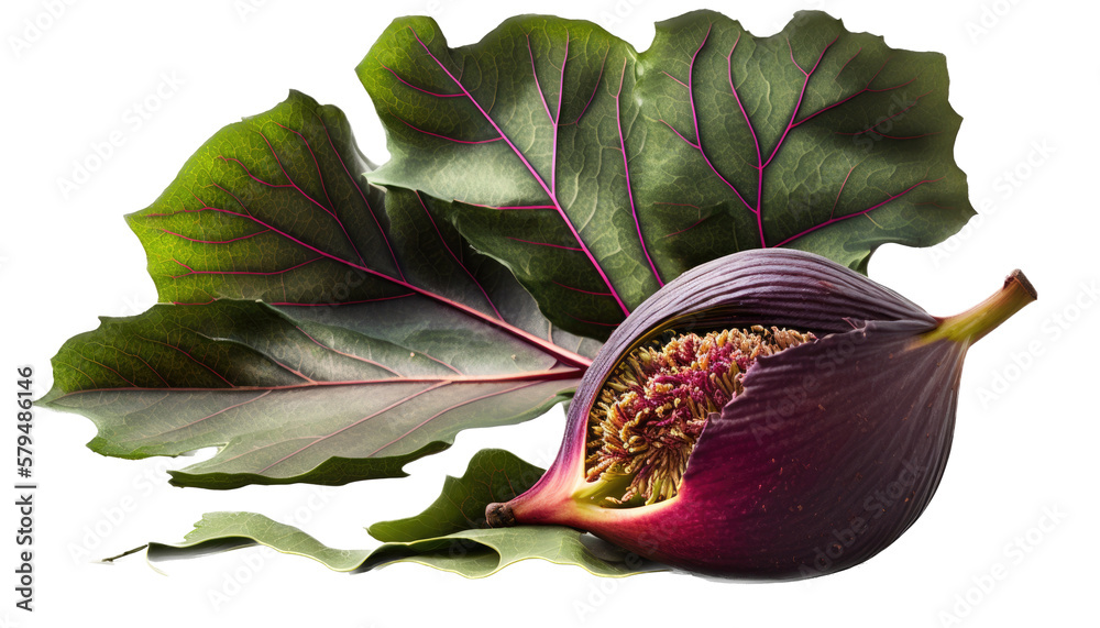 isolated deep purple figs, with leaves, summer, mission figs ...