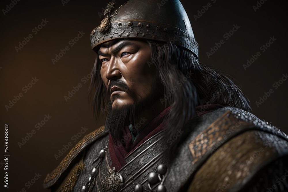 Genghis Khan, the Fierce and Mighty Conqueror, Leader of the Mongol ...