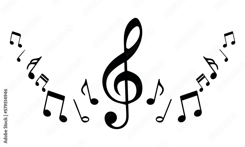 vector music note vector, musical notes vectors, icons, clipart ...