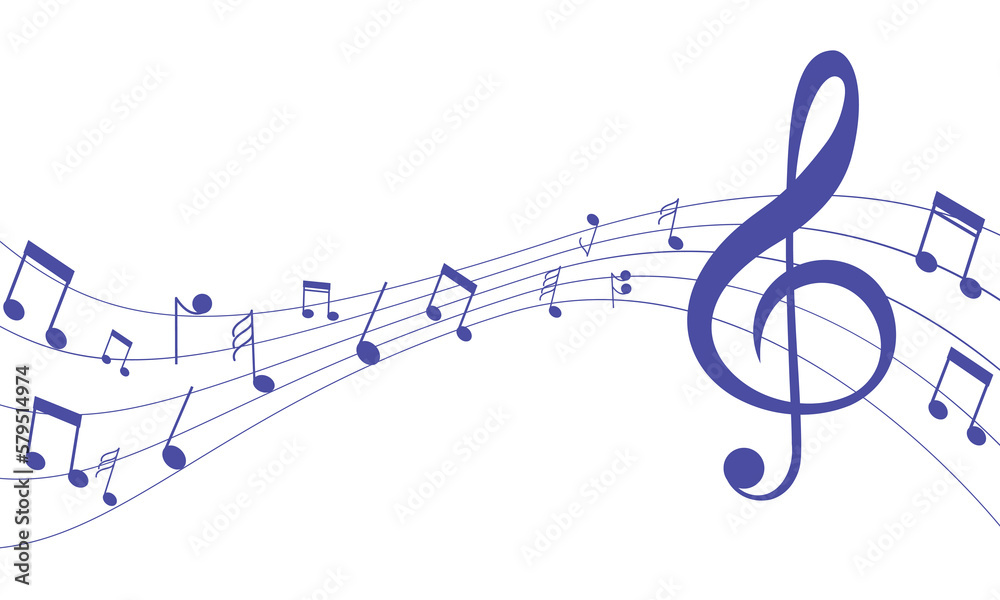 music notes transparent background, music note vector icons. sound and ...
