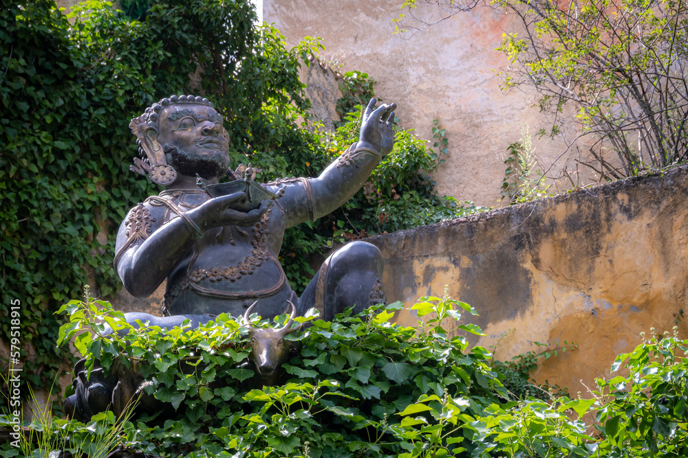 Induist statue in Juval Castle (German: Schloss Juval, Italian: Castel ...
