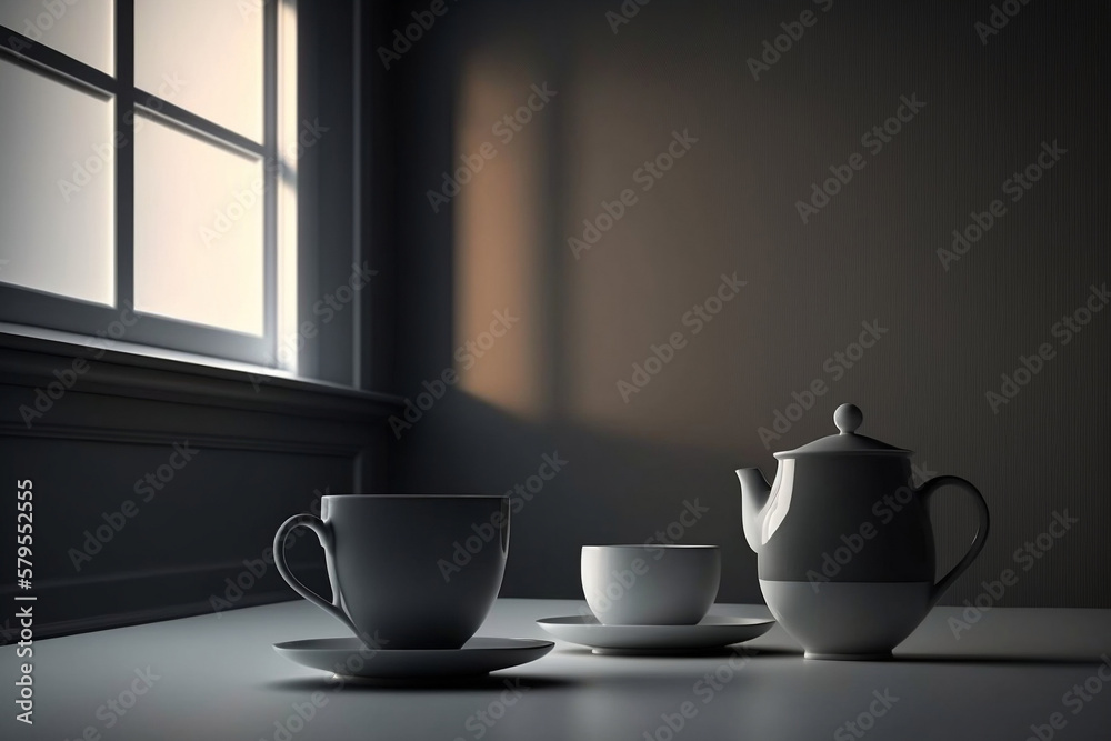 Simple photo of black tea with decent sunlight and simple background ...