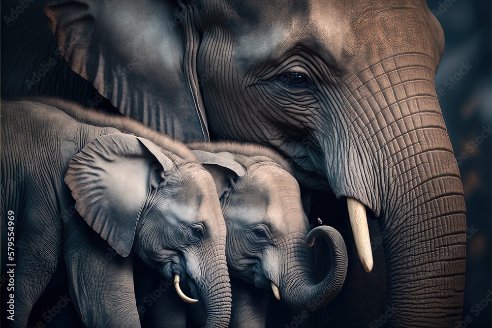 Elephant mother love - the loving relationship between parents and ...