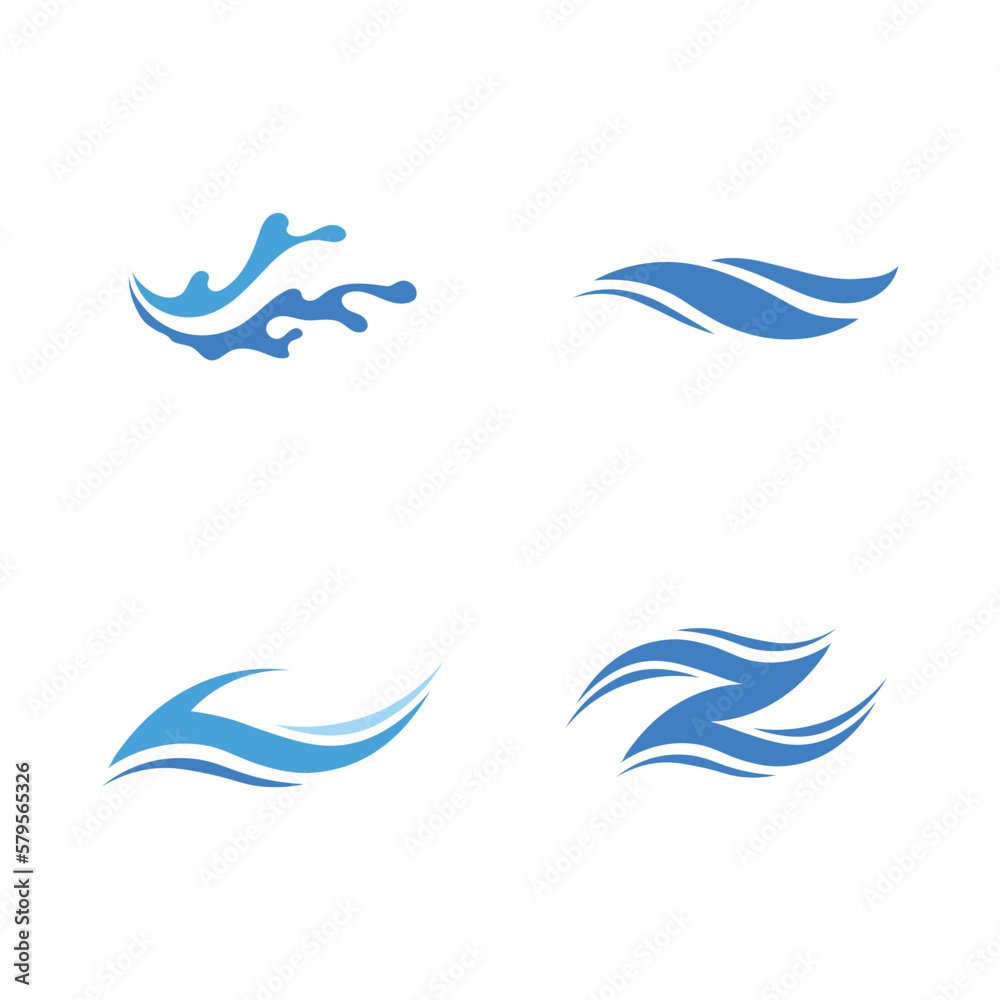 Flowing Water Graphic