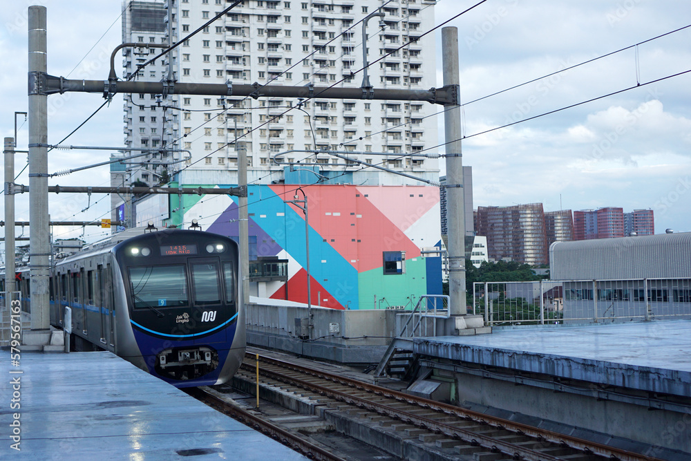Jakarta, Indonesia. January, 2023. MRT at Lebak Bulus Station, South ...