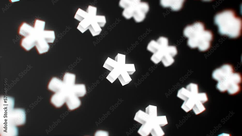 Abstract 3d geometric shapes loop animation. Modern background ...