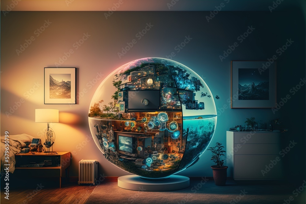 IOT - internet of things abstract concept in 8K created with generative ...