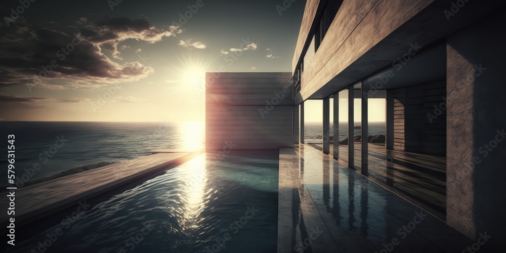 Seamless Integration of Infinity Pool and Interior in Contemporary ...