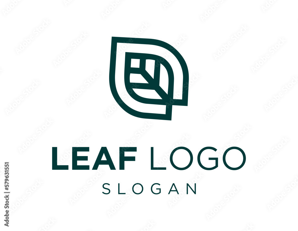 Logo about Leaf on a white background. created using the CorelDraw ...