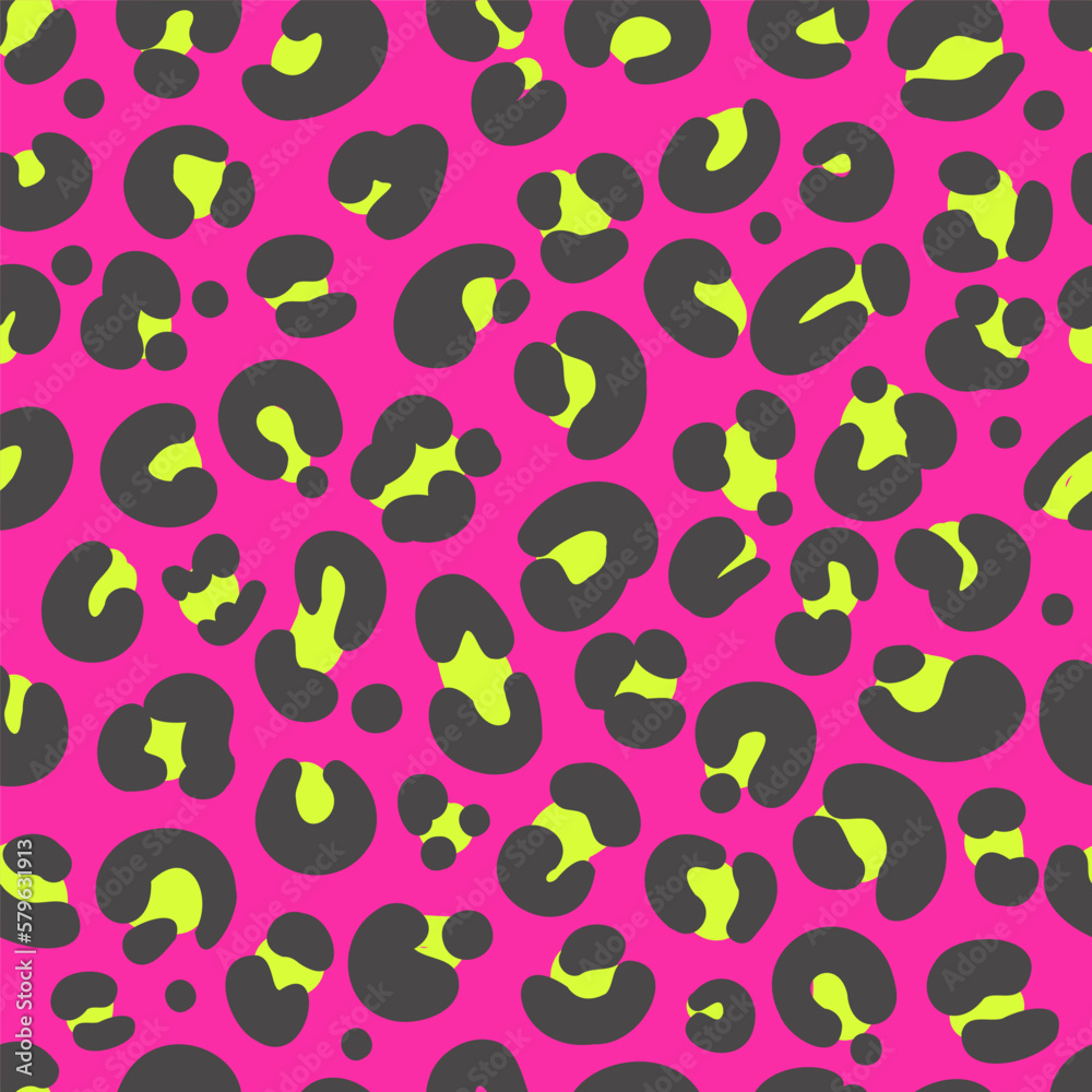 Neon Cheetah Print Wallpaper