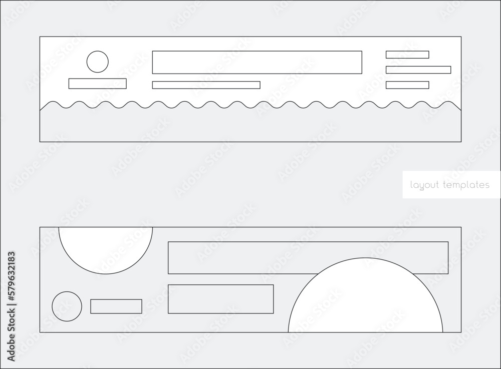 Grid layout templates for banner design, flyers, poster, label designs ...