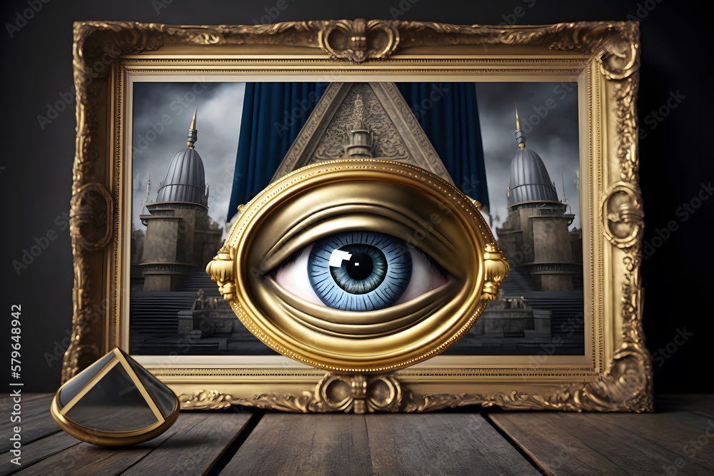 The all-seeing eye, or radiant delta, is a Masonic symbol. Neural ...