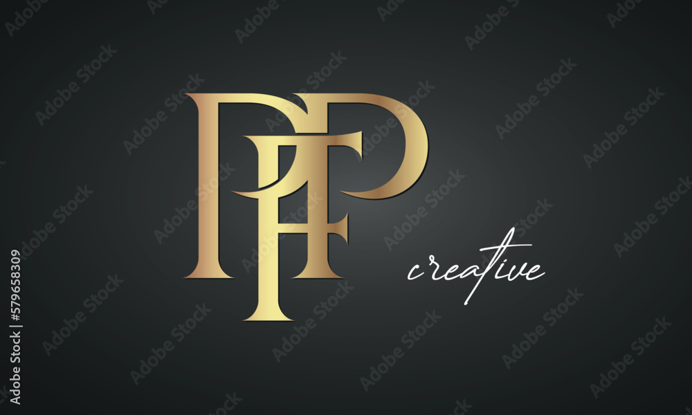 luxury letters PFP golden logo icon premium monogram, creative royal ...