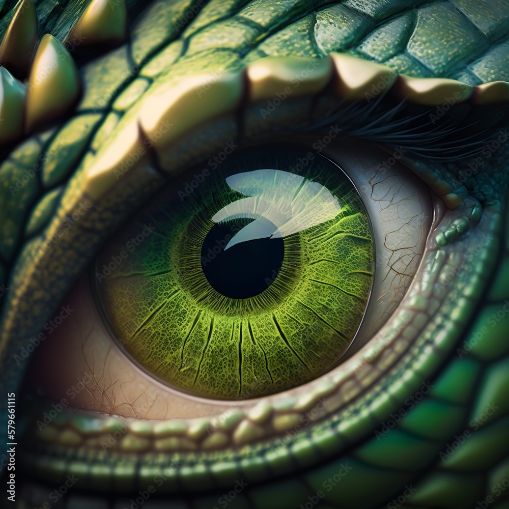 Ruler of the Prehistoric World: A Close-up Macro Shot of an ...