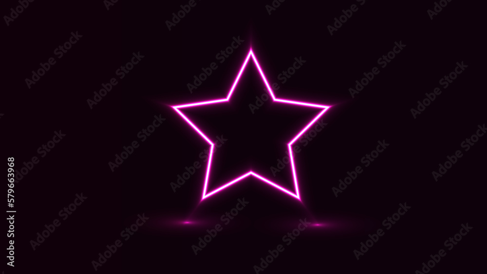 abstract Neon Star background Stock Vector | Adobe Stock