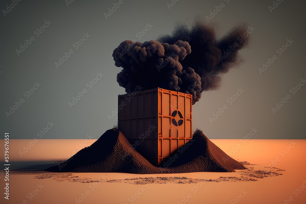 Landfill Fire: landfill site on fire, releasing toxic fumes into the ...