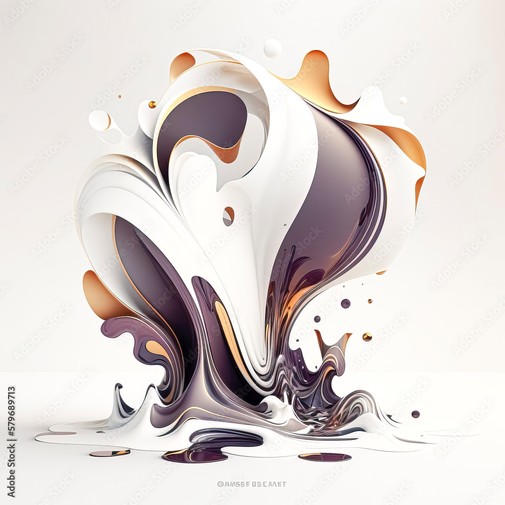 Indulging in a World of Creamy Colors: An Eye-Catching 3D Illustration ...