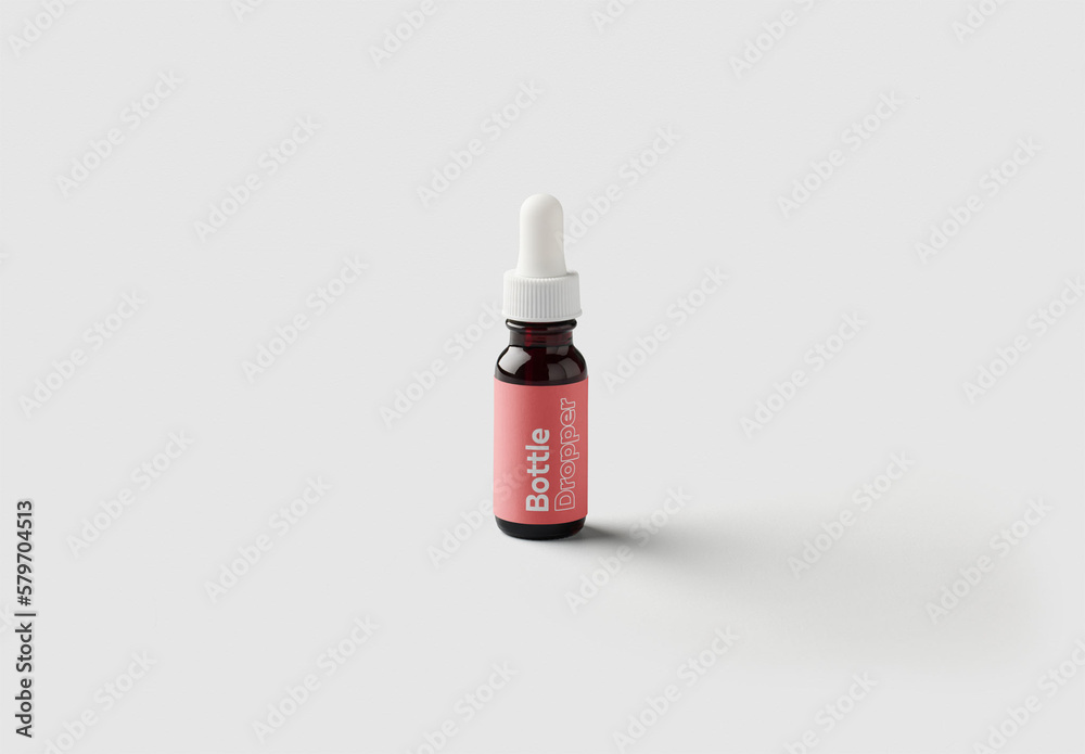 Mockup of beauty serum product bottle with customizable label available ...